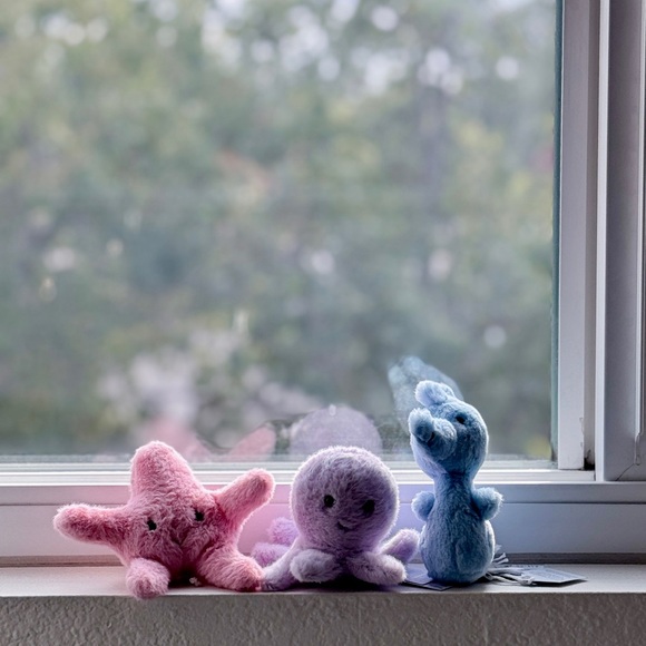Jellycat | Toys | Jellycat Fluffy Starfish Seahorse Octopus Set Sea ...